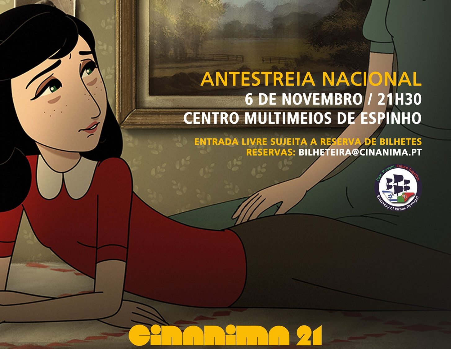 CINANIMA > Yoni Goodman em Portugal na anteestreia de “Where is Anne Frank” | EspinhoTV